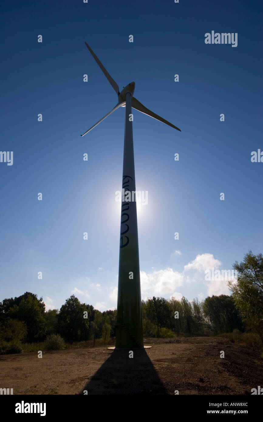Ecotricity's 85 metre high wind turbine at junction 11 of the M4 ...