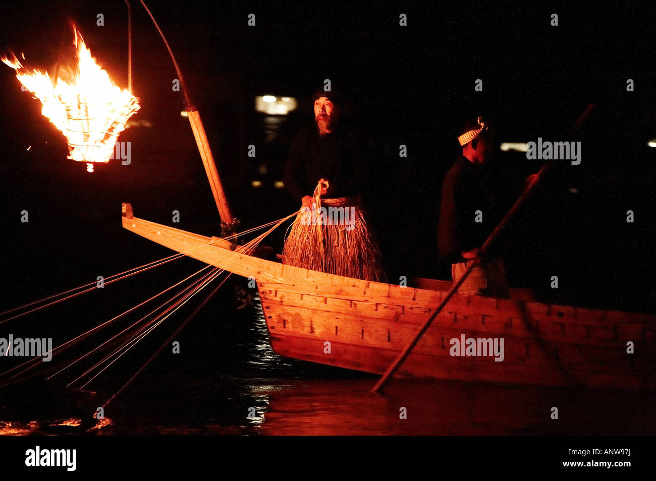 Ukai Cormorant fishing in Gifu, Japan Stock Photo - Alamy