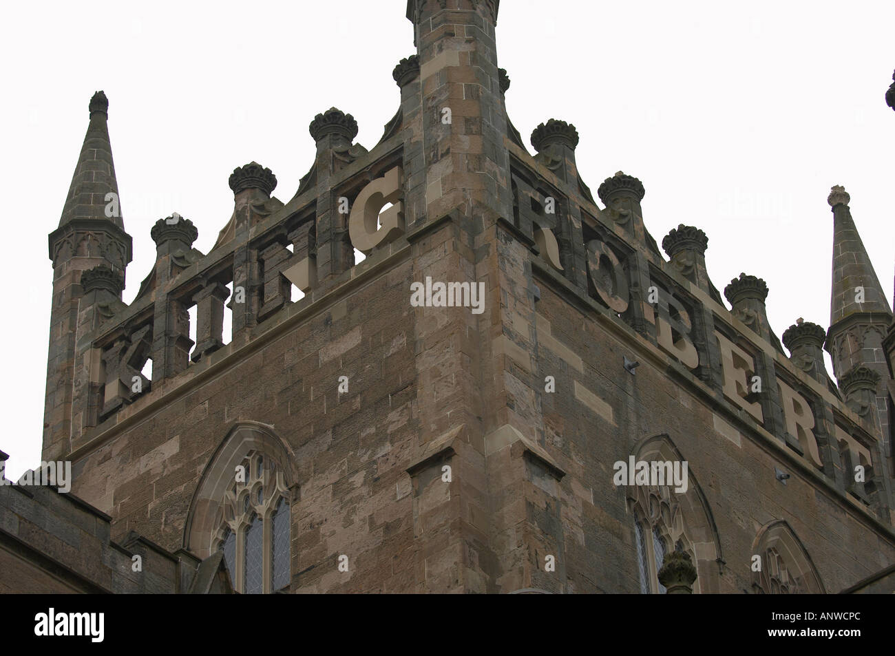The Tower at Dunfermline Abbey Church with King Robert the Bruce's name ...