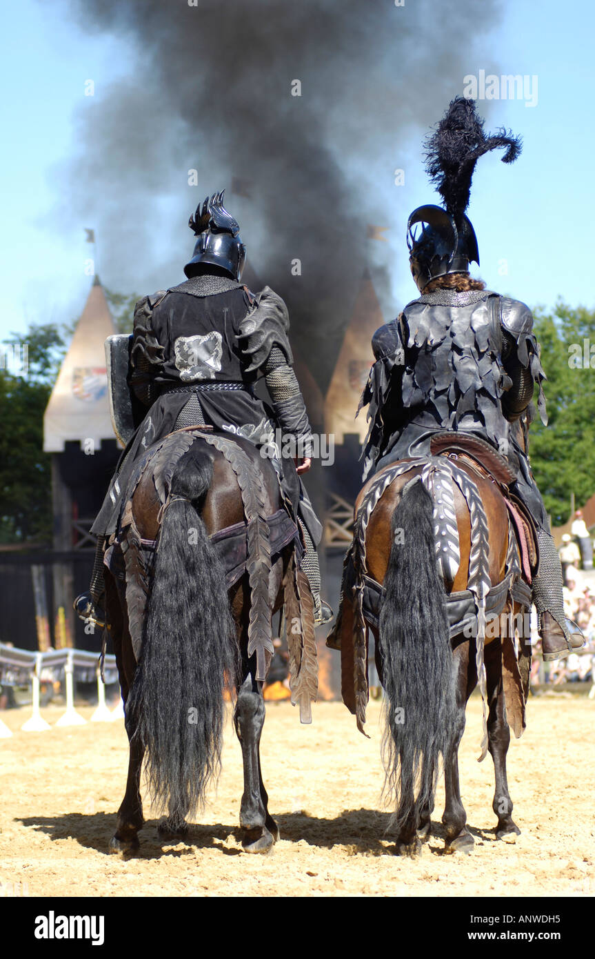 Black Knight On Horse