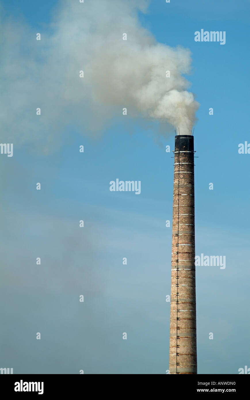 Smoke Stack of a Industrial Plant Pumping Smog Into the Atmosphere ...