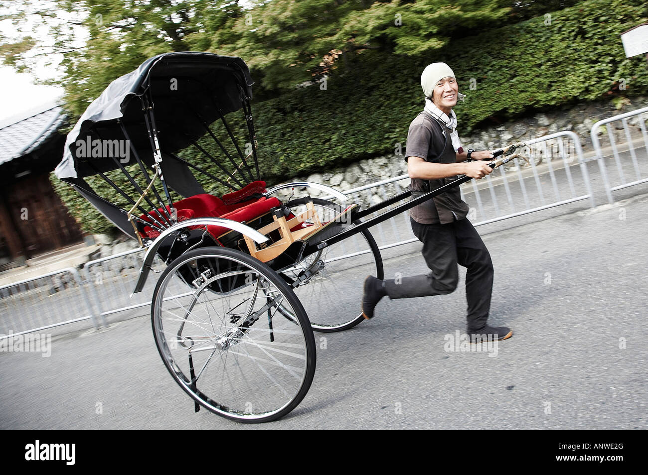 Rickshaw driver, Kyoto Stock Photo - Alamy