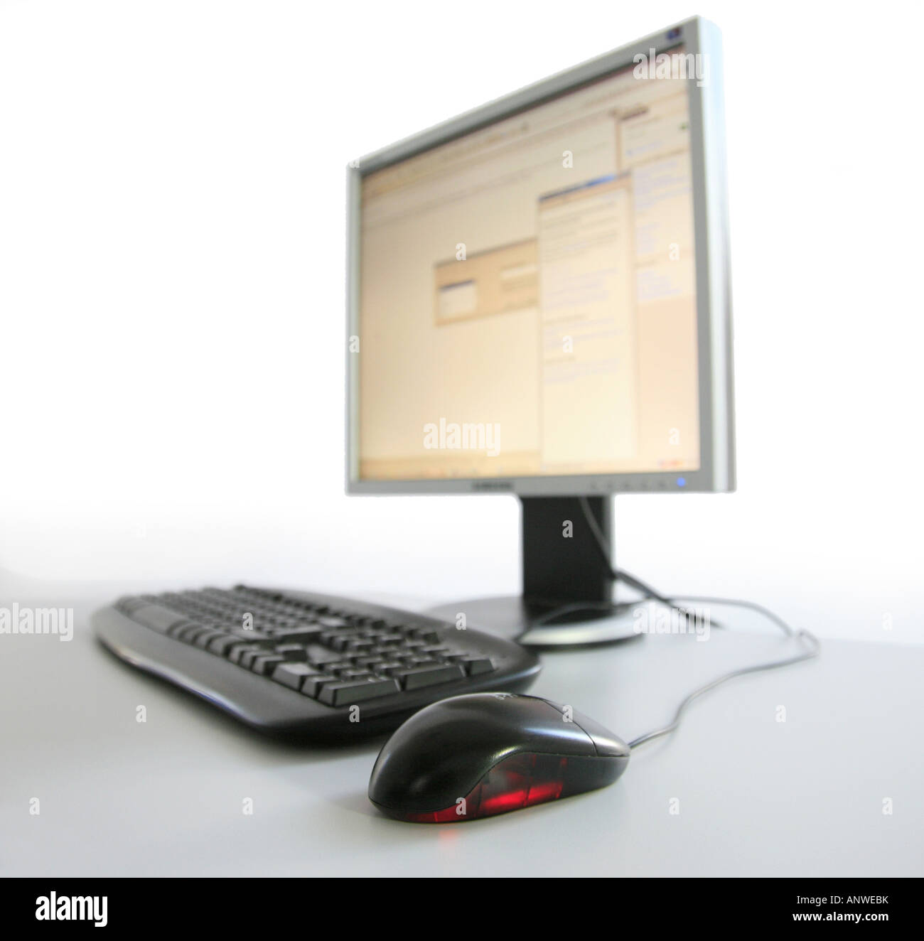 Computer workstation Cut Out Stock Images & Pictures - Alamy