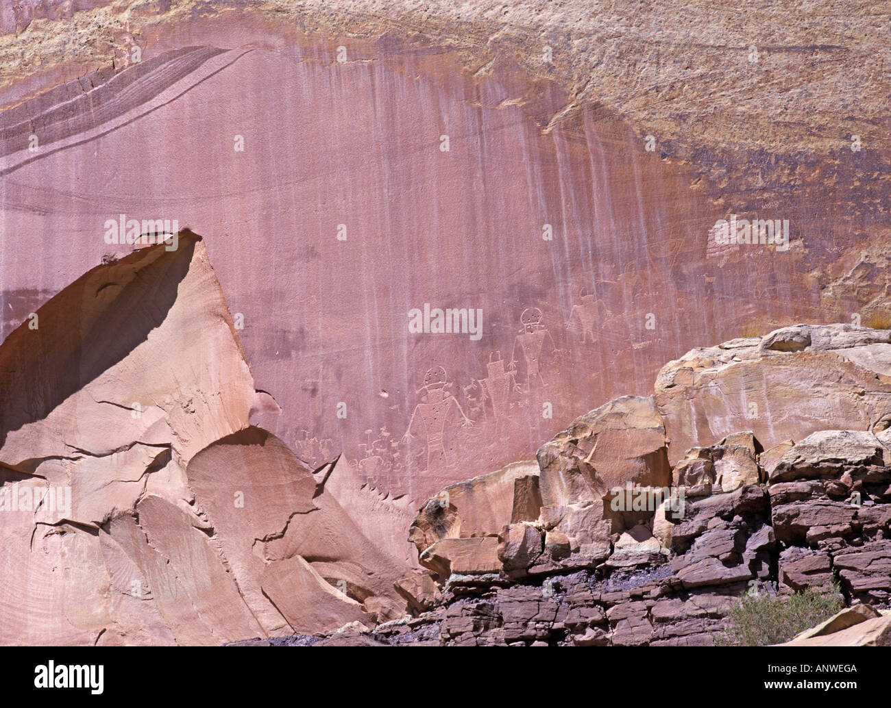 Petroglyphs Capitol Reef National Park High Resolution Stock ...