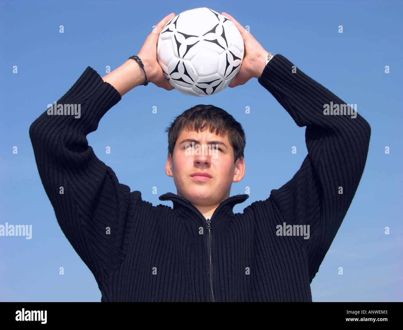 Football hands hi-res stock photography and images - Alamy