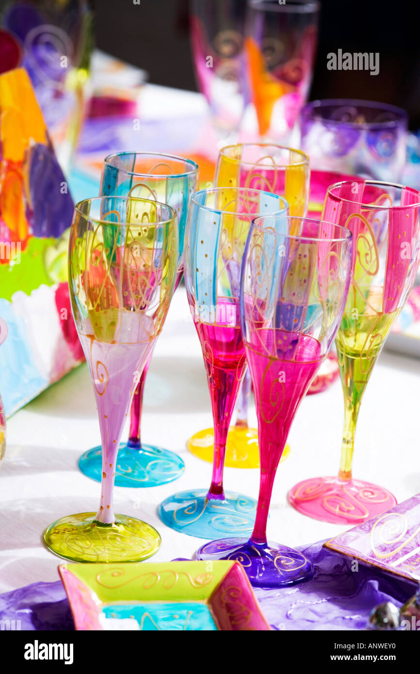 Glasses of Provence Stock Photo - Alamy