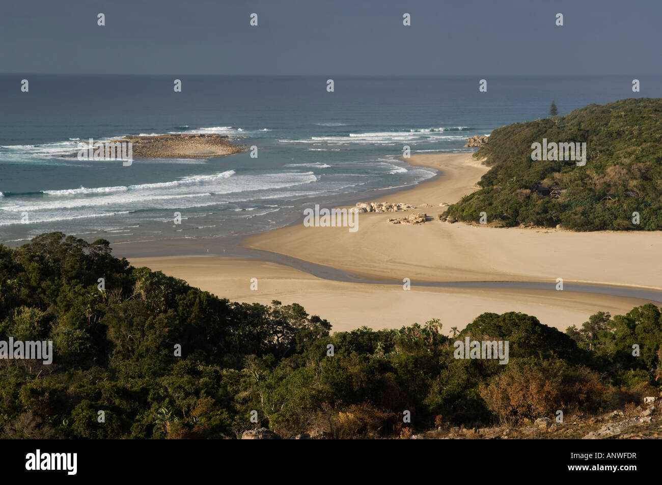 River mouth, Mkambati Nature Reserve, Pondoland, Wild Coast, Eastern ...