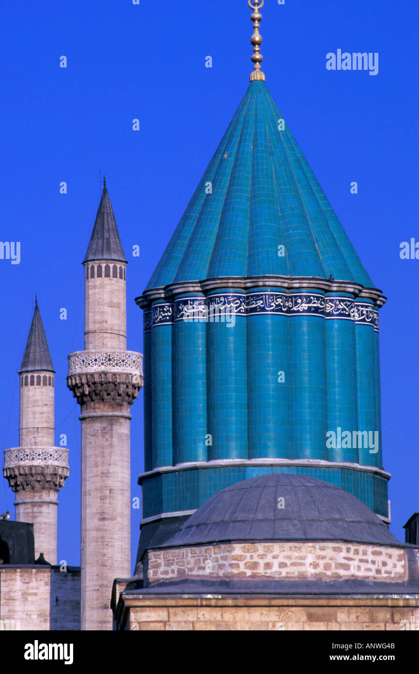 Turbe Tomb of Mevlana Celaleddin Rumi Konya Turkey Stock Photo - Alamy