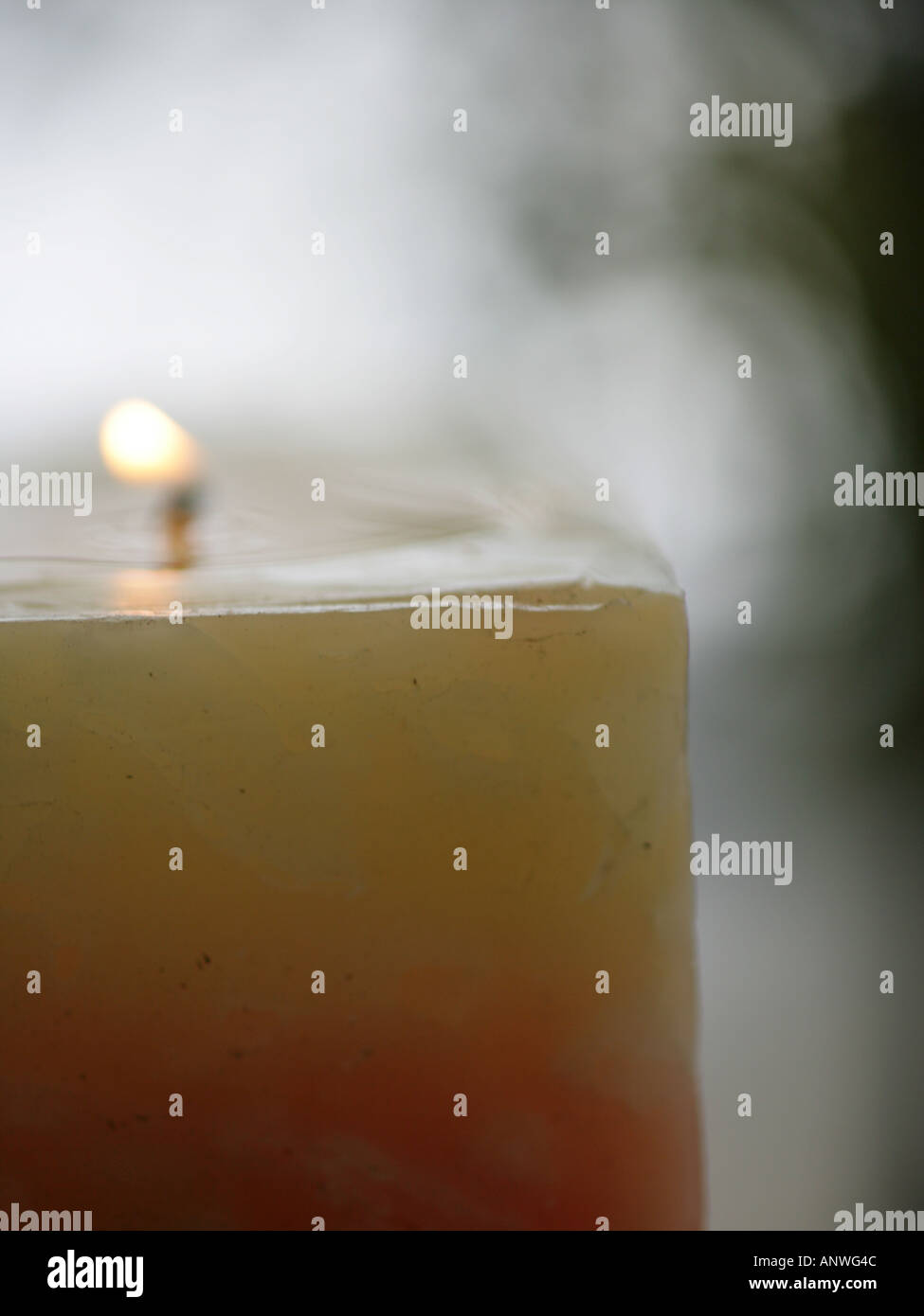 Close up lit candle wax hi-res stock photography and images - Alamy