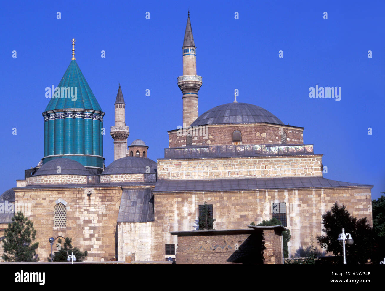 Turbe Tomb of Mevlana Celaleddin Rumi Konya Turkey Stock Photo - Alamy