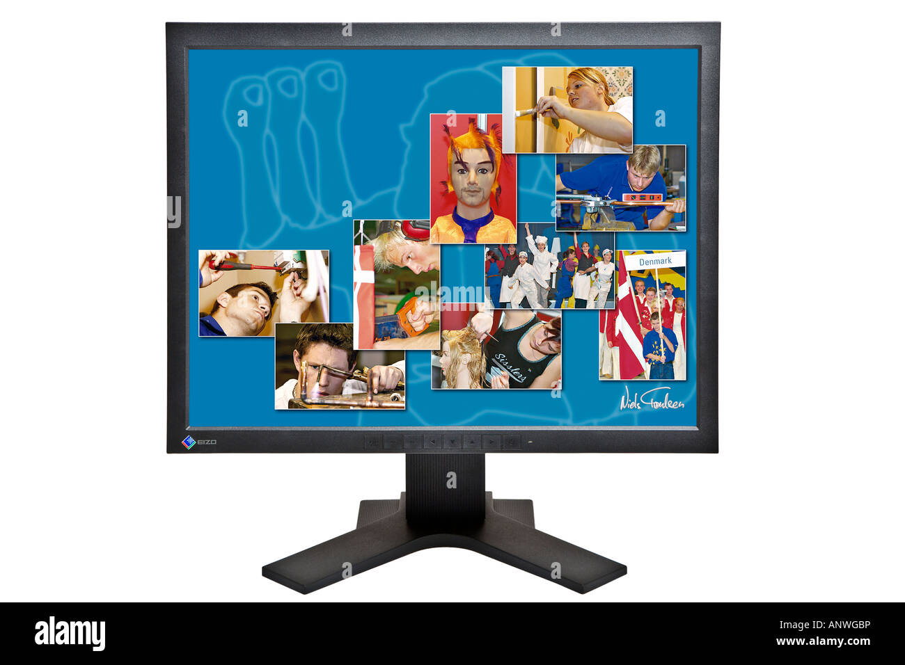 Computer display monitor Stock Photo - Alamy