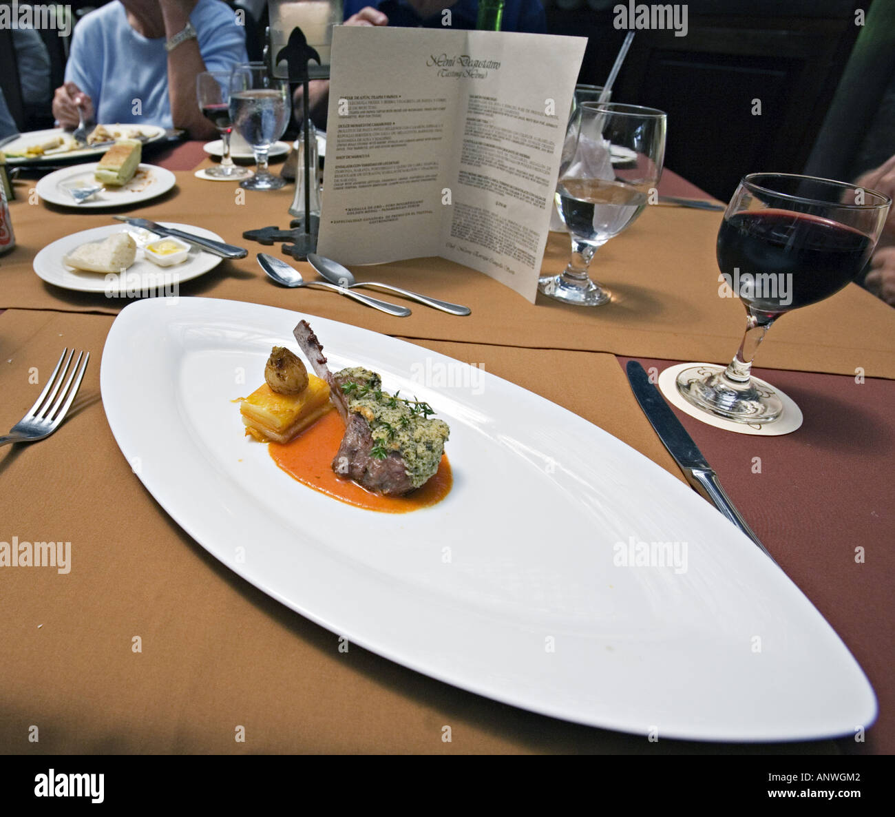 GUATEMALA ANTIGUA Tasting menu at the Casa Santo Domingo restaurant ...