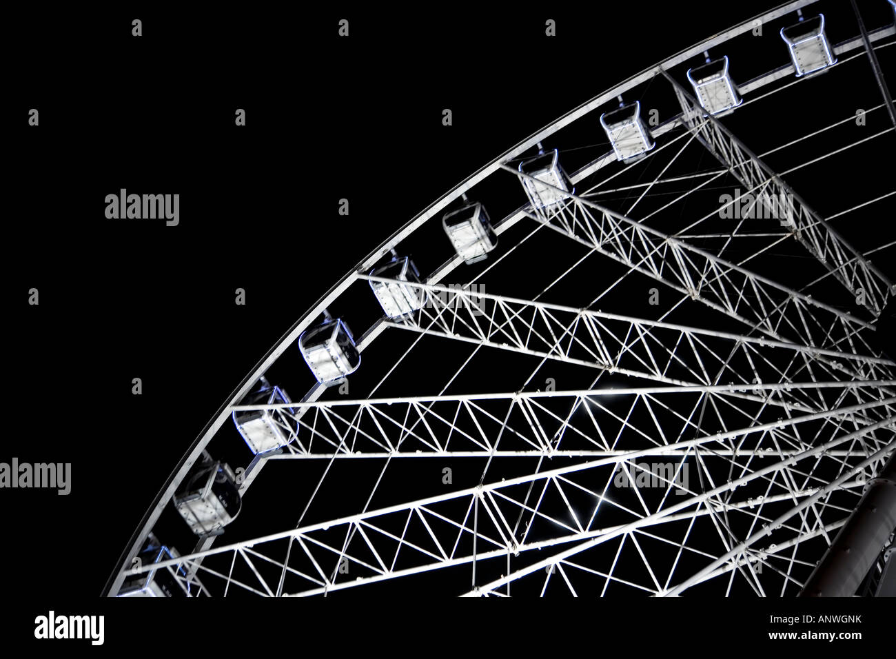 York wheel, at night Stock Photo - Alamy