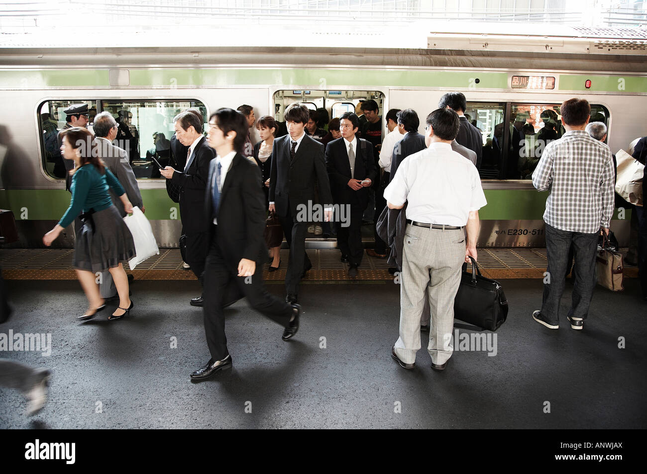 A busy Train Stock Photo - Alamy