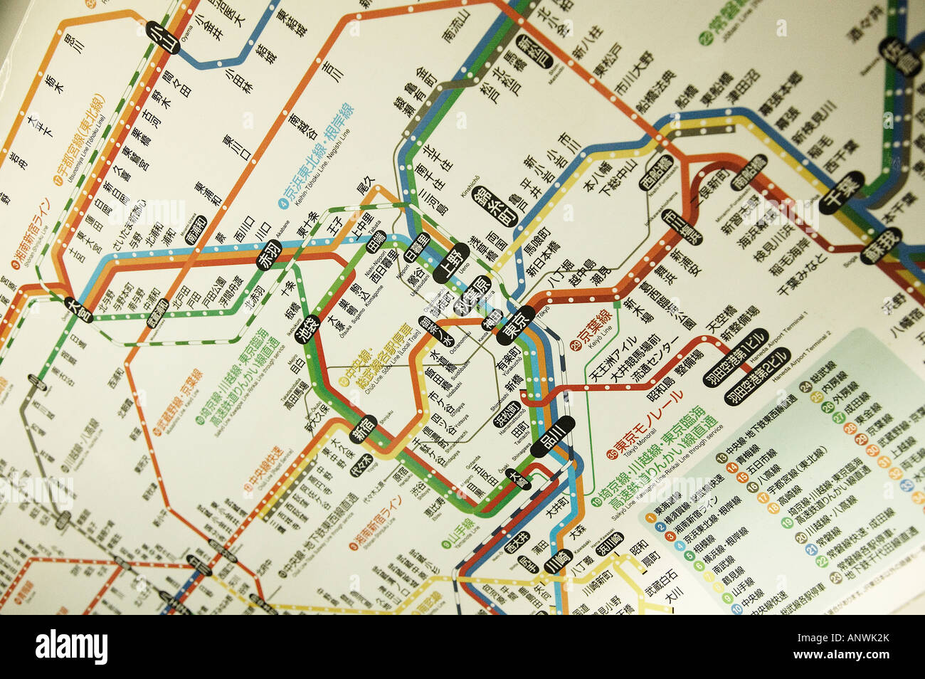 Tokyo metro map hi-res stock photography and images - Alamy