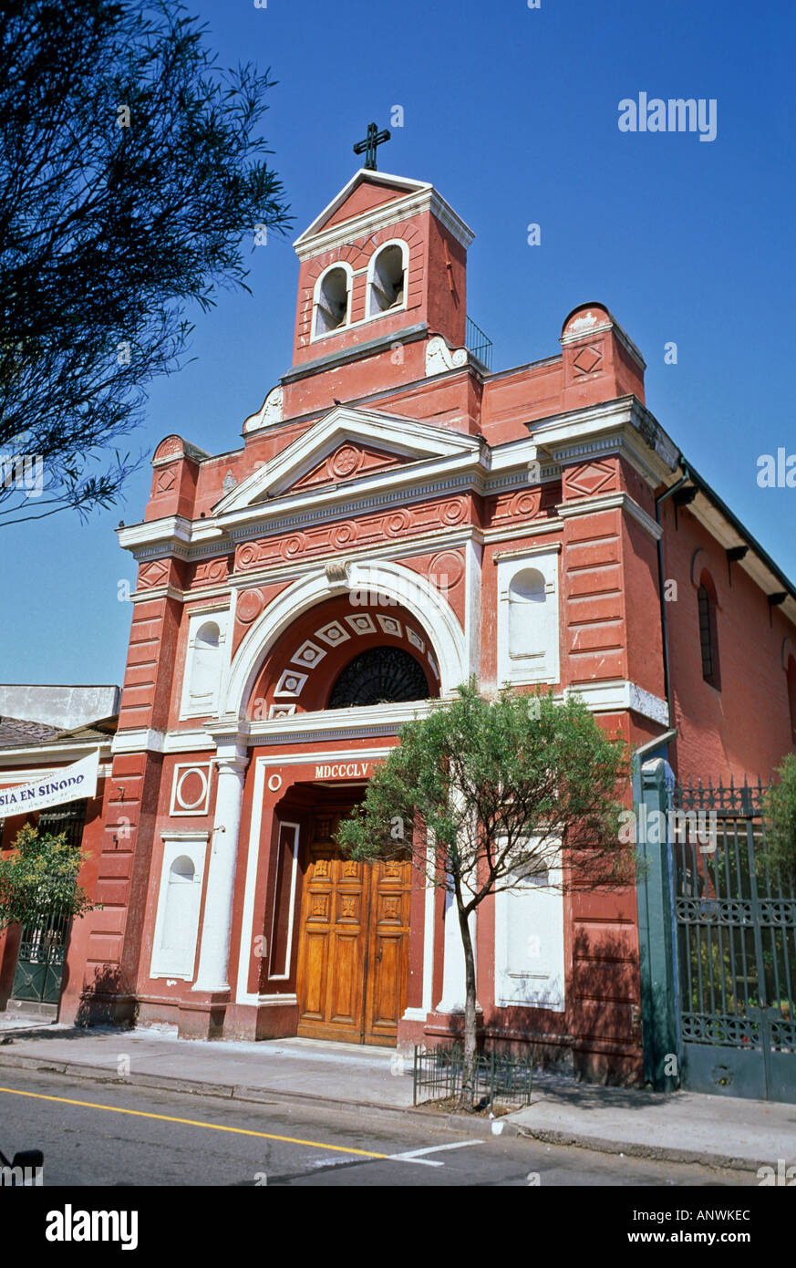 Church in Santiago Chile Stock Photo - Alamy