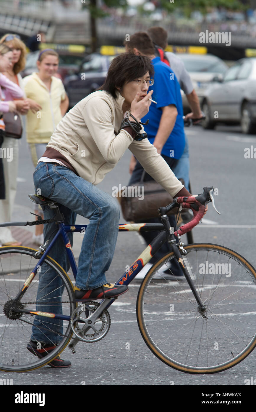 cycling and smoking Stock Photo - Alamy