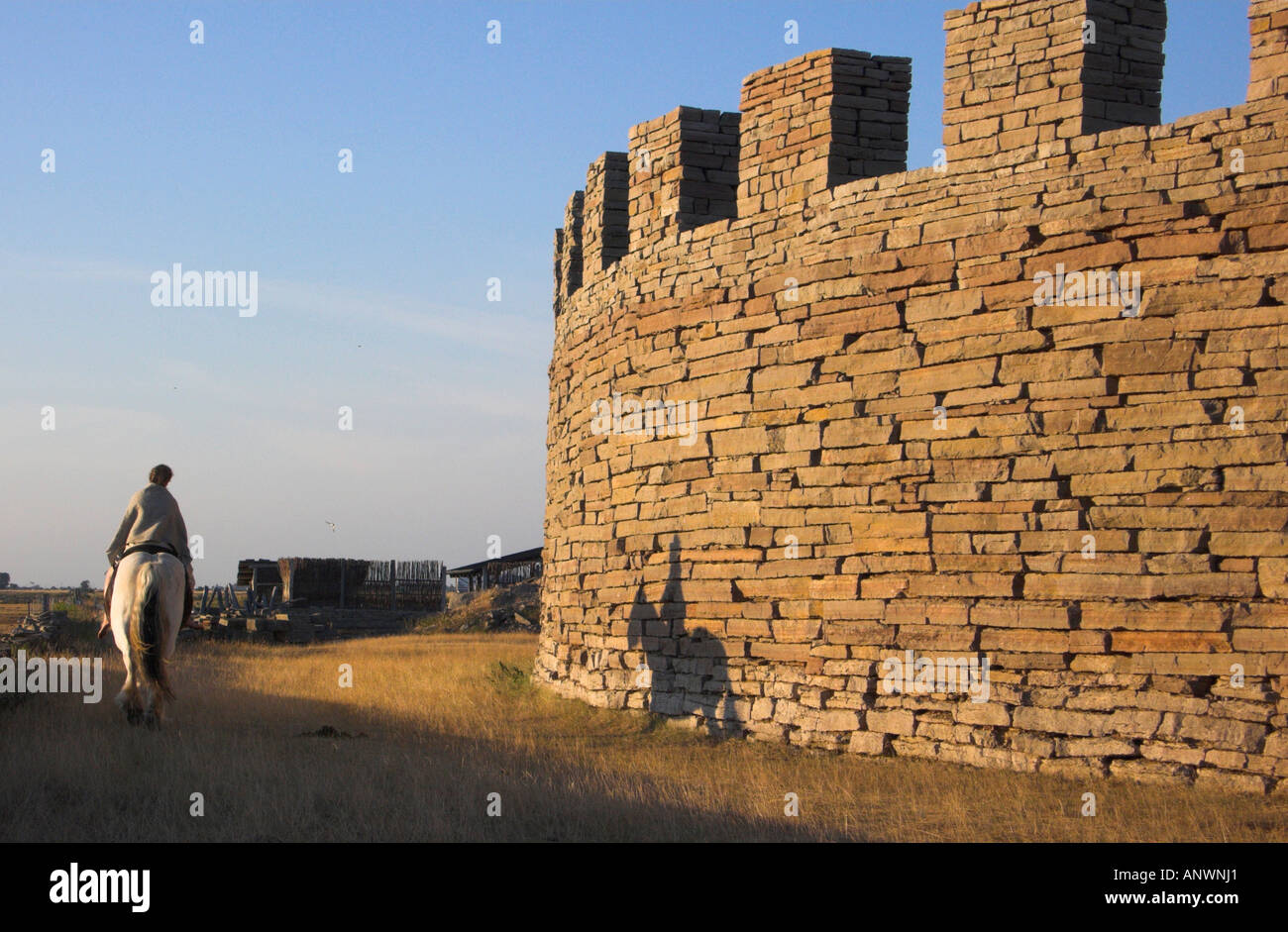 Eketorp, celtic fort, Oland, Sweden Stock Photo - Alamy