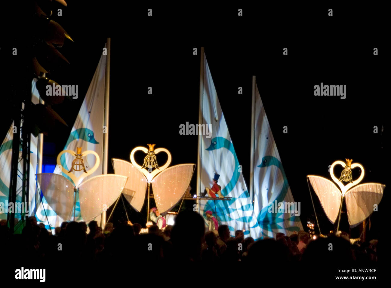 Giant pageant figures Tivoli Gardens Copenhagen Denmark Stock Photo - Alamy