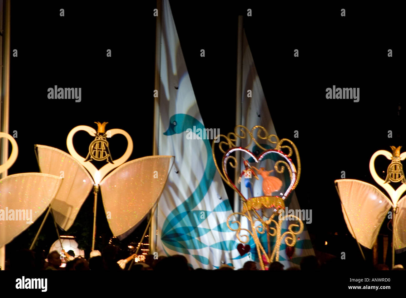 Giant pageant figures Tivoli Gardens Copenhagen Denmark Stock Photo - Alamy