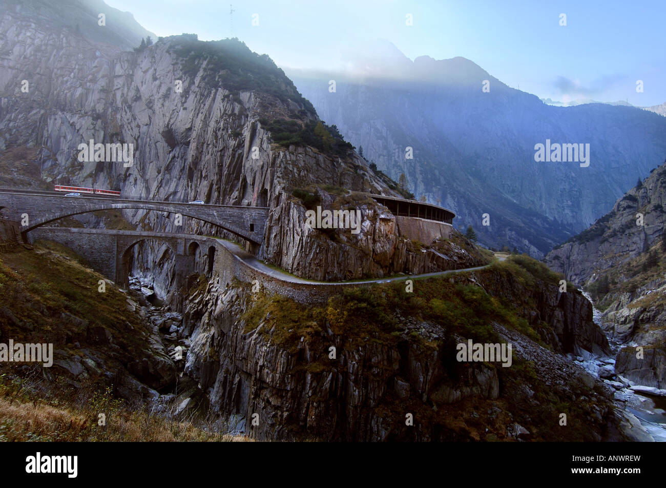 Das Gotthardmassiv, Gotthard-Pass Stock Photo - Alamy