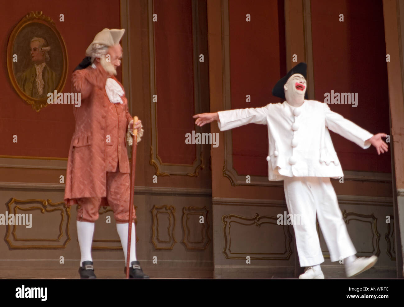 Performance pantomime theater tivoli gardens hi-res stock photography ...