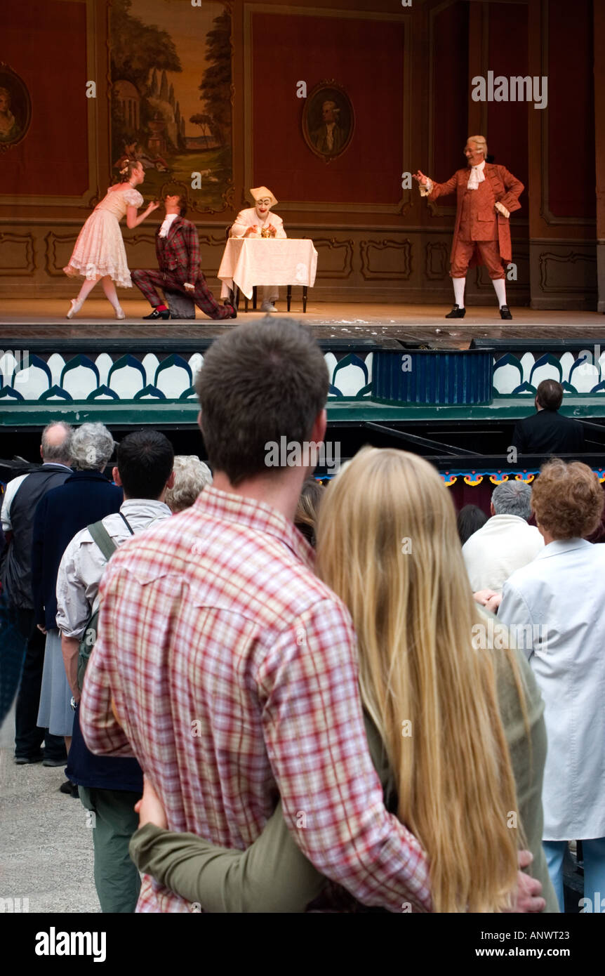 Performance pantomime theater tivoli gardens hi-res stock photography ...