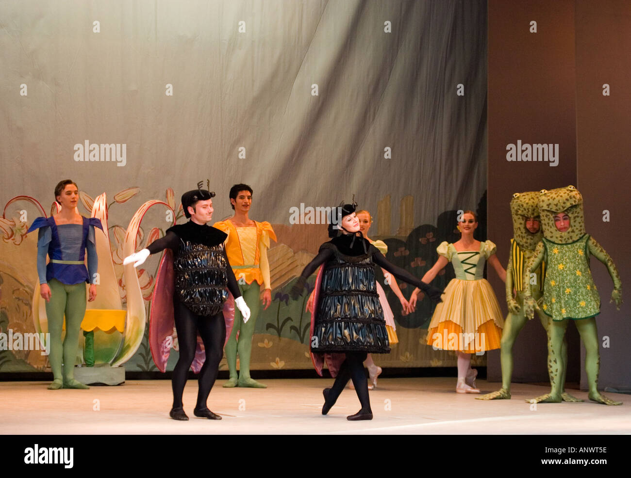 Performance finale Pantomime Theater Tivoli Gardens Copenhagen Denmark ...