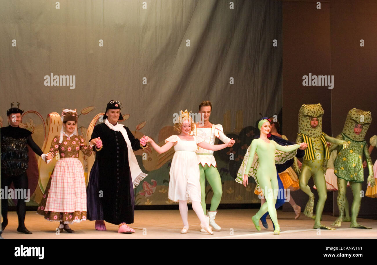 Performance finale Pantomime Theater Tivoli Gardens Copenhagen Denmark ...