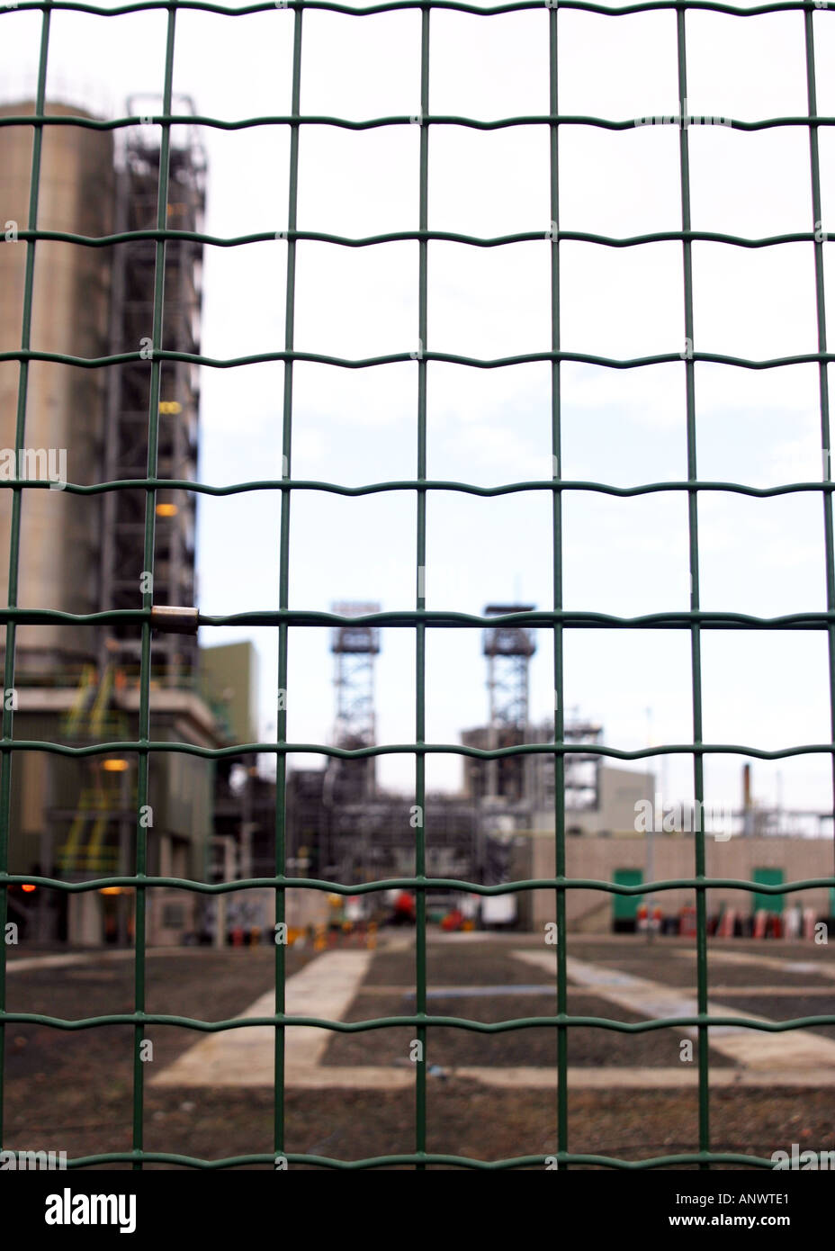 Cooling towers fence hi-res stock photography and images - Alamy