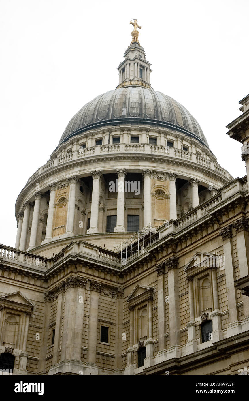 St Pauls Cathedral Dome details close up london Stock Photo - Alamy