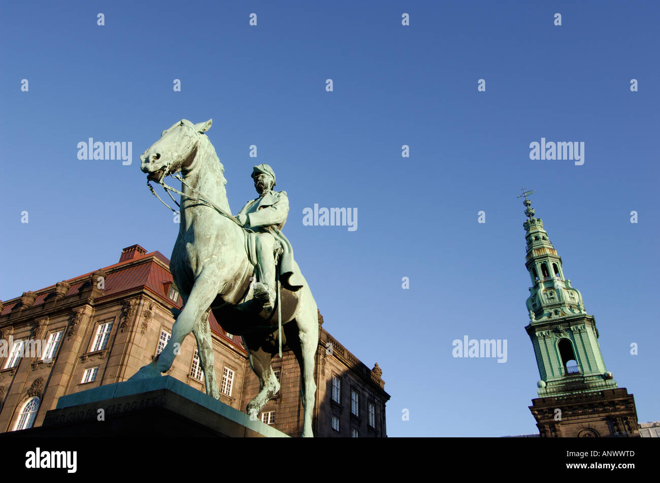 Denmark Copenhagen Christiansborg and King Frederik VII equestrian ...