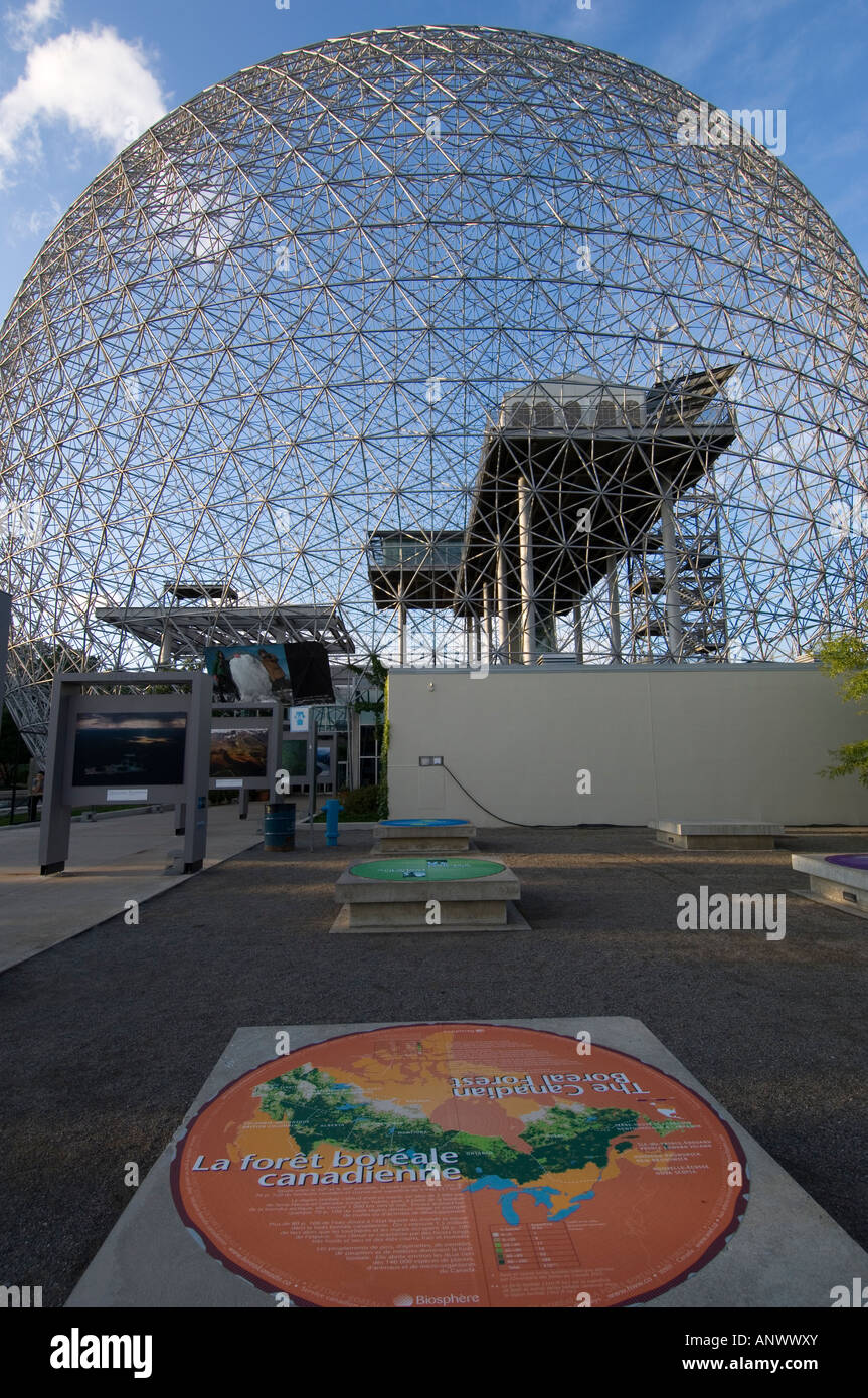 The biosphere dome Montreal Quebec Canada Stock Photo - Alamy