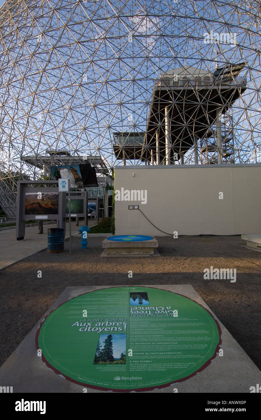 The biosphere dome Montreal Quebec Canada Stock Photo - Alamy