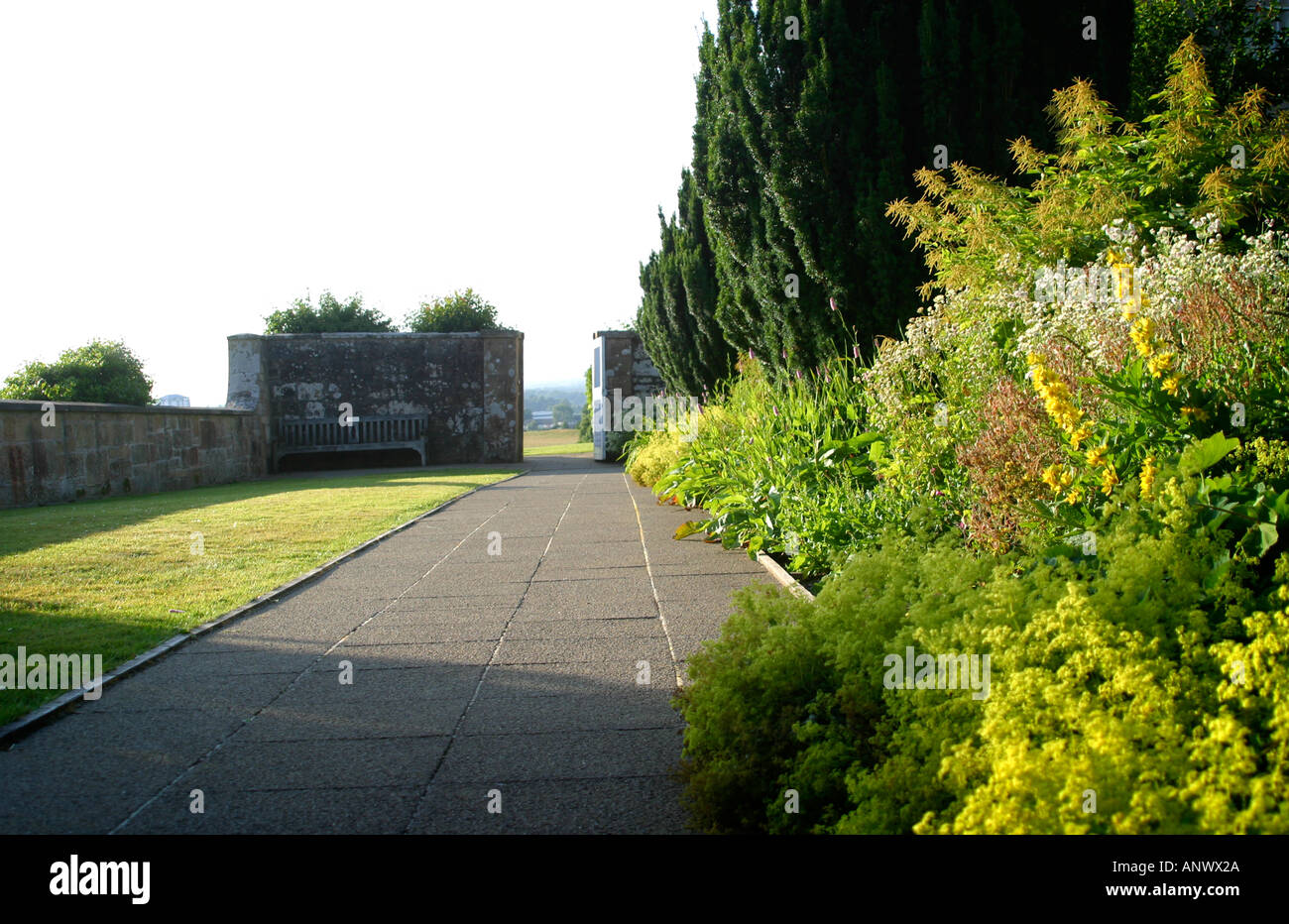 Path in formal garden Chatelherault Country Park Hamilton Scotland ...
