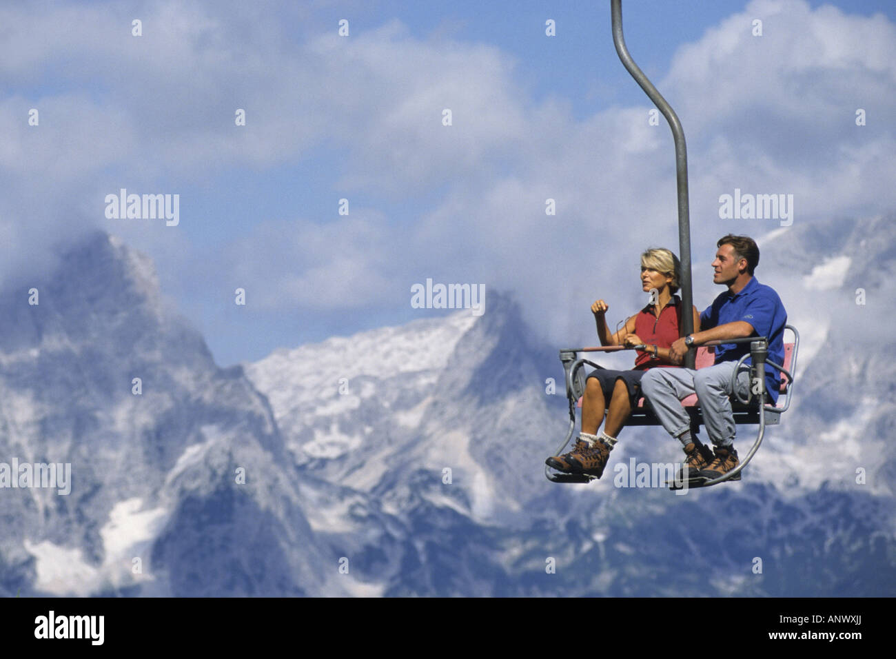 Two person chair lift hi-res stock photography and images - Alamy
