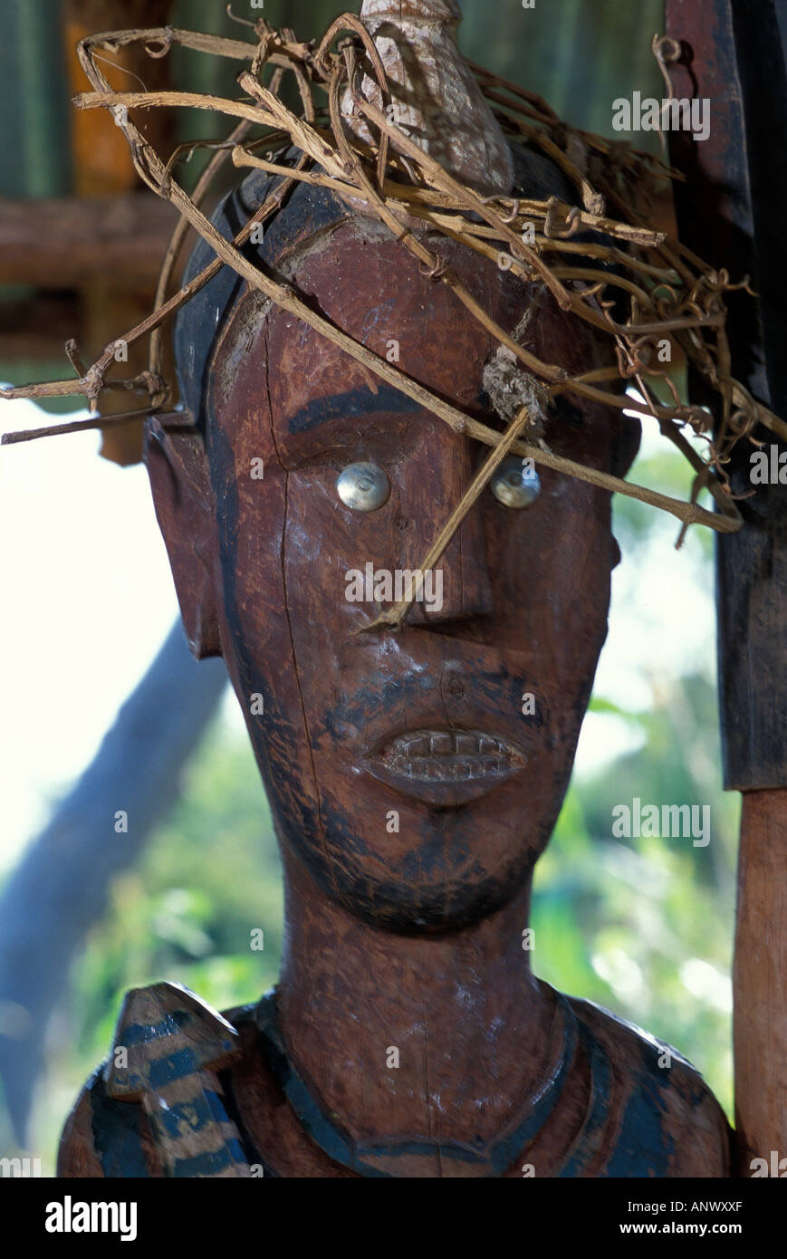 Africa, Ethiopia, Omo river region, Waka statue honors fallen heroes in ...