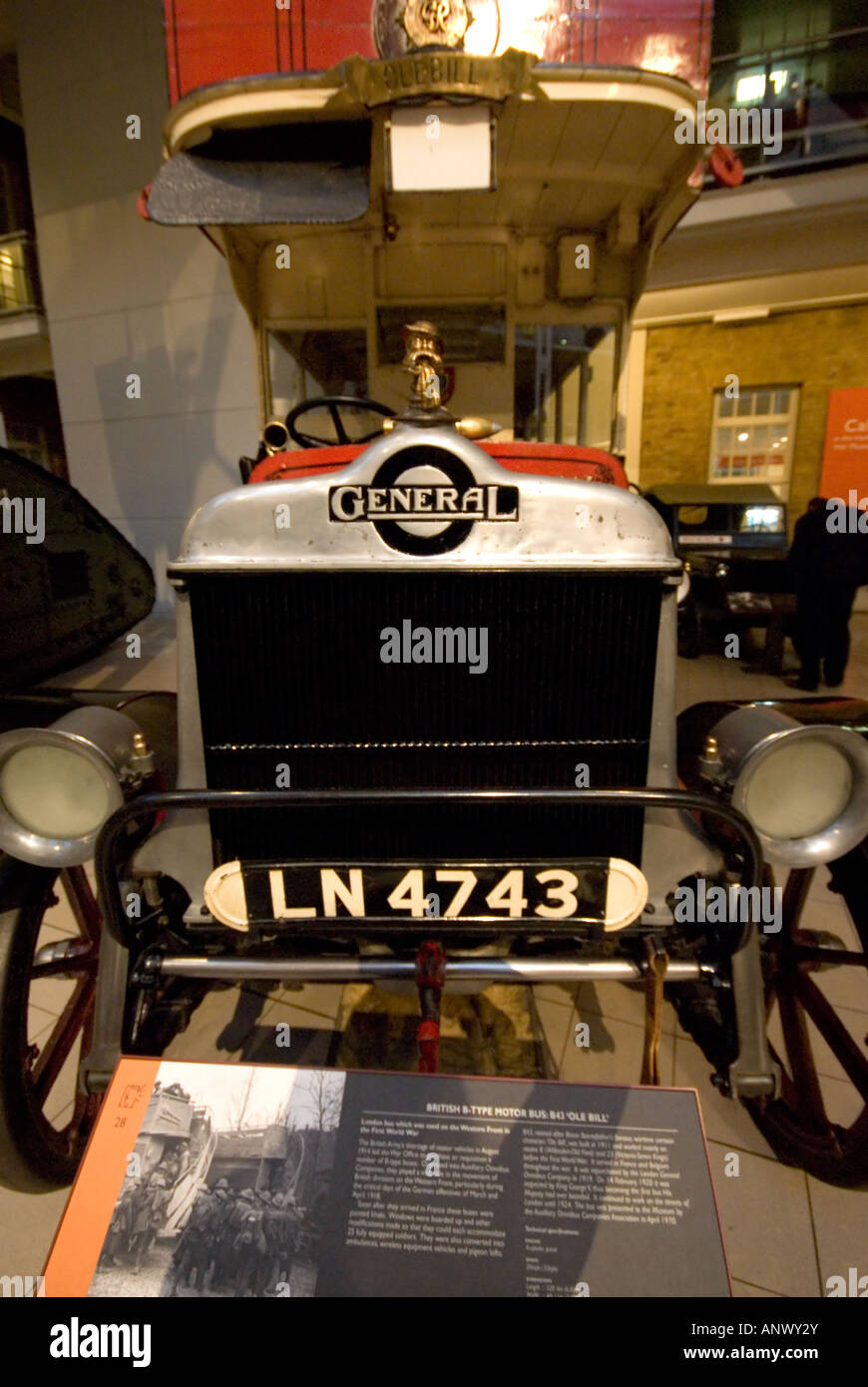 general,first red bus of transportation of london in the imperial war ...