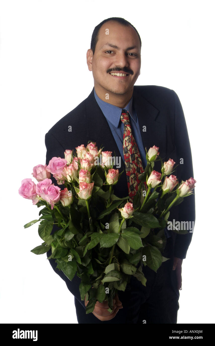Men handing out roses hi-res stock photography and images - Alamy