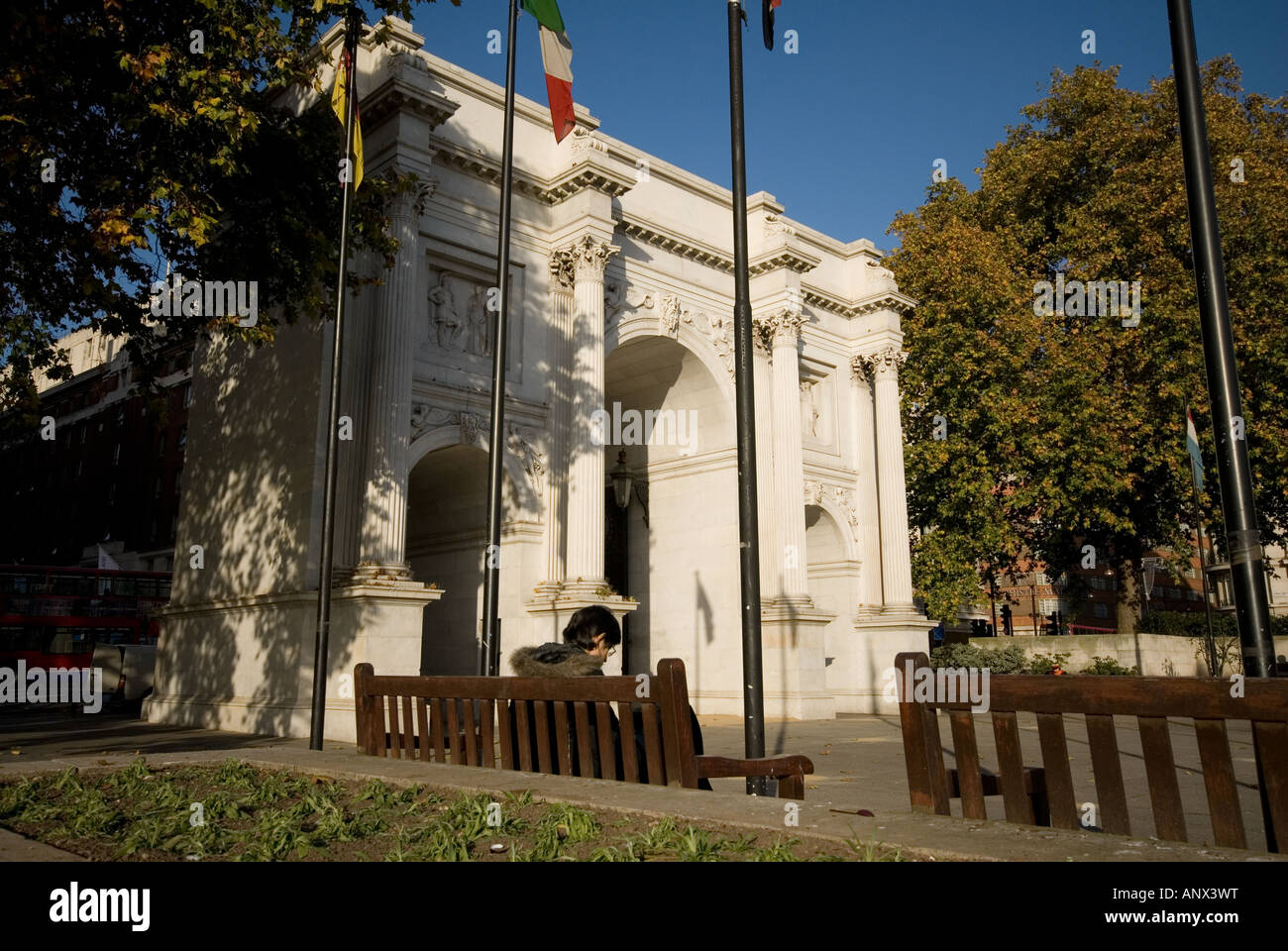 Flags at marble arch hi-res stock photography and images - Alamy