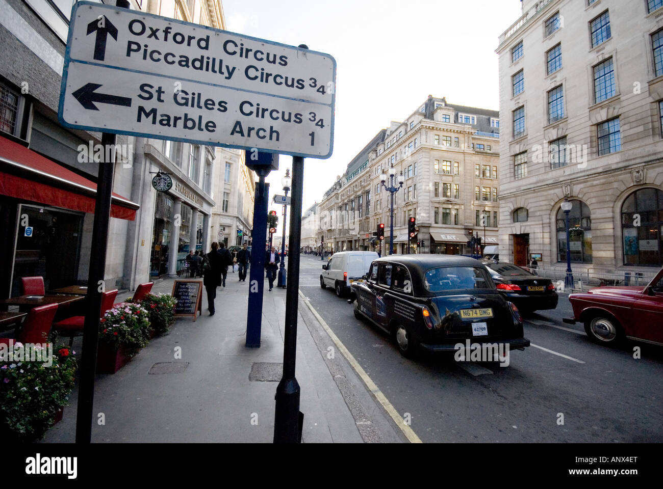 oxford street street sign indicate oxford circus,piccadilly circus, st ...