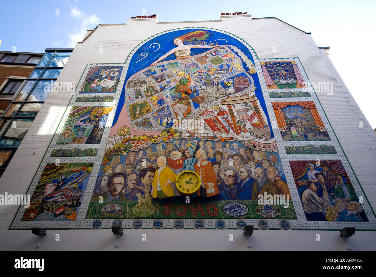 Soho murales London Stock Photo - Alamy
