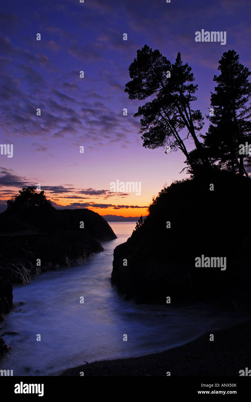 Sooke victoria precarious leaning falling nature outdoors hi-res stock ...