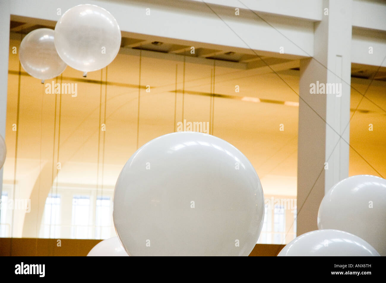 British Library white balloon in the air London Stock Photo - Alamy