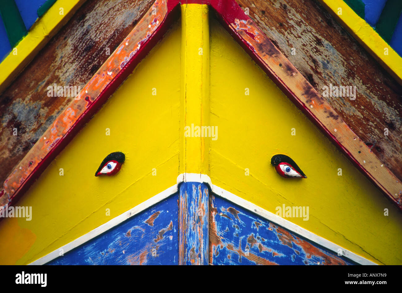 The ever-watchful eyes of Osiris on a traditional Maltese fishing boat ...
