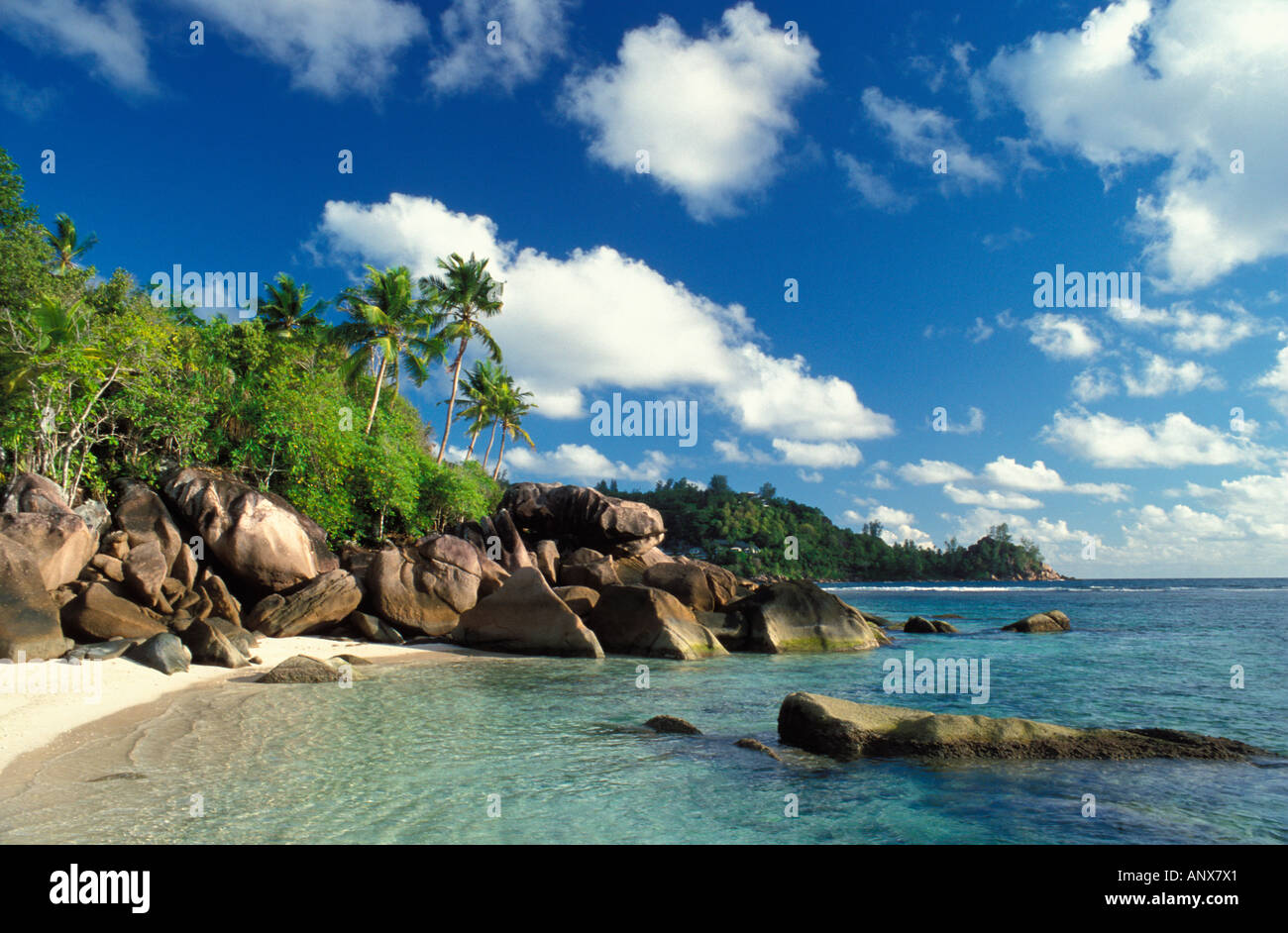 Seychelles, Mahe Island, Lazare Bay Stock Photo - Alamy