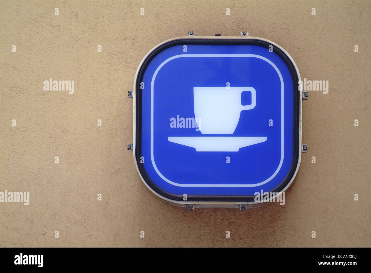 Signpost to the cafeteria hi-res stock photography and images - Alamy