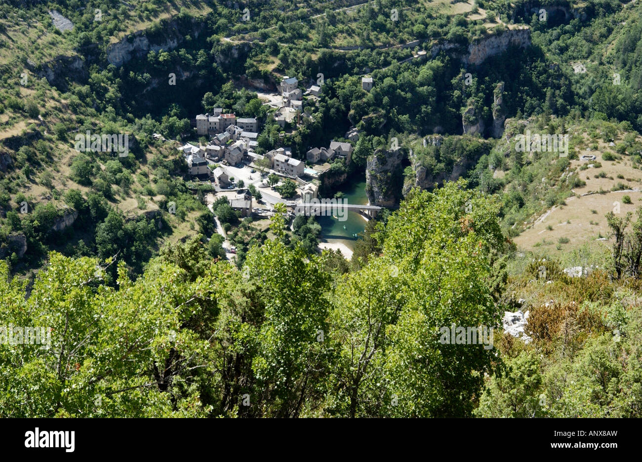 Saint Chely d'Aubrac in the Gorges of Tarn. Lozere. France Stock Photo ...
