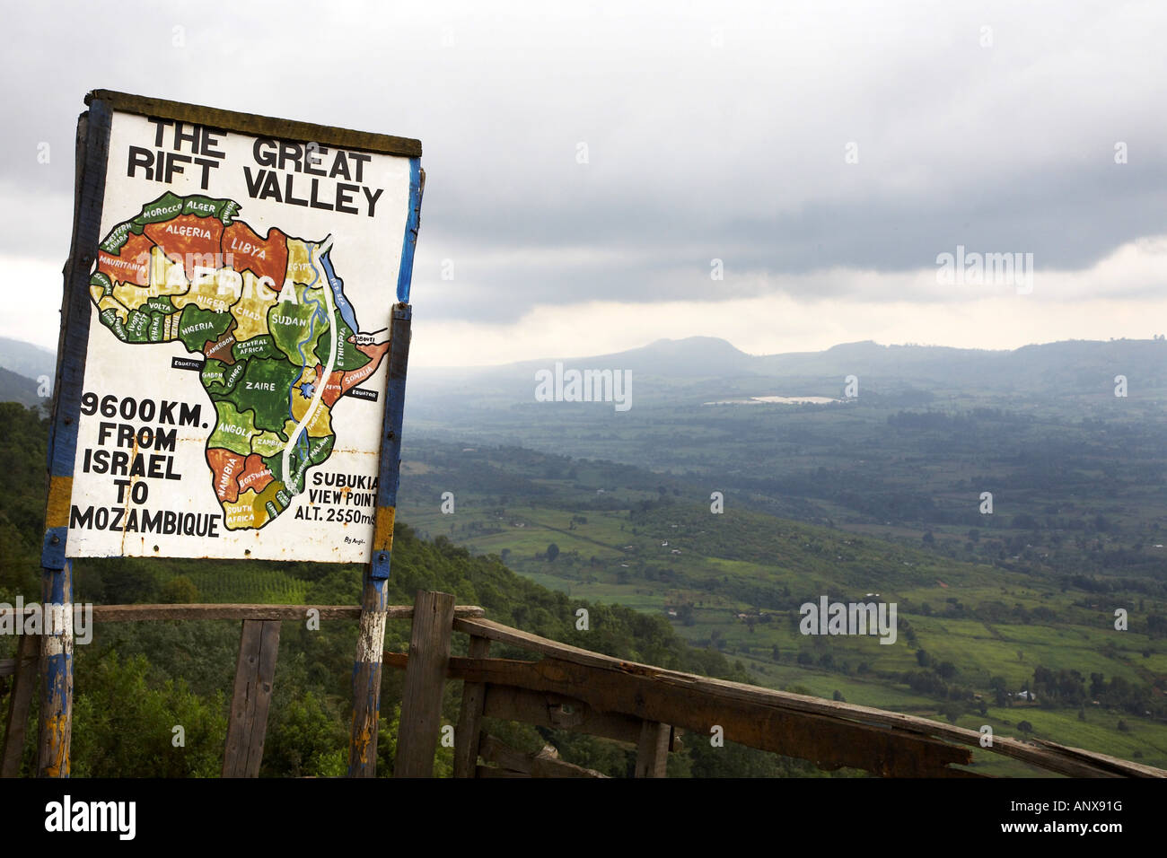viewpoint at the Rift Valley, Kenya Stock Photo - Alamy