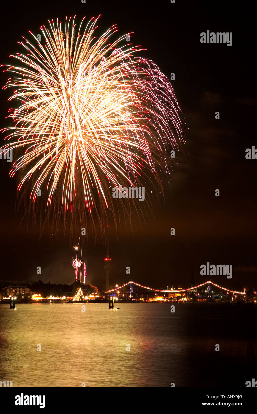 Fireworks in Wilhelmshaven Stock Photo - Alamy